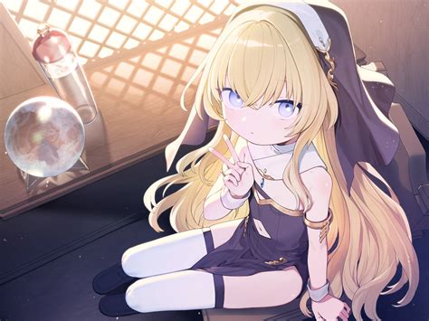 Signalviolet Loli No Bra Nopan Nun Thighhighs 1179835 Yandere