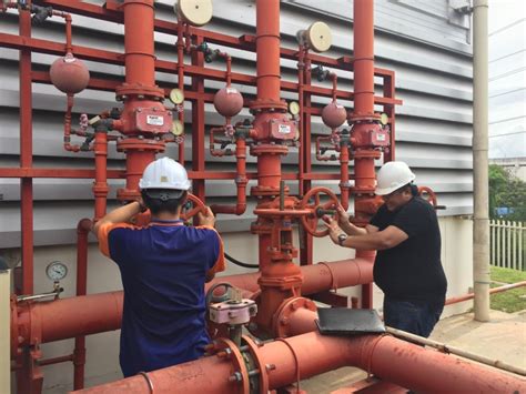 ตรวจทดสอบและบำรุงรักษาระบบน้ำดับเพลิง