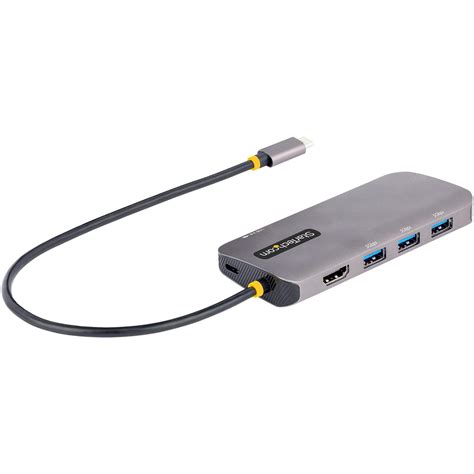 Startech Com Usb C Multiport Adapter 4k 60hz Hdmi Hdr10 Video 3 Port