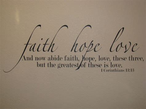 Bible Scriptures On Faith And Love