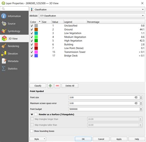Working With Point Clouds QGIS Documentation Documentation