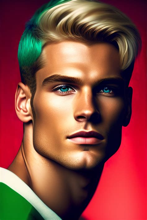 Lexica 24 Blonde Man With Green Eyes