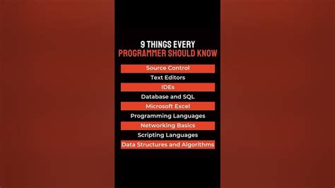 9 things every programmer should know youtube