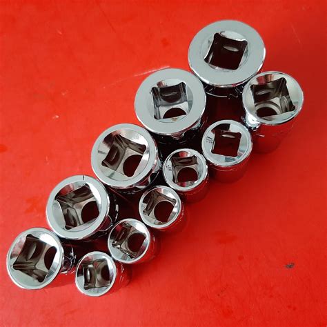 New 11 Piece Craftsman 3 8 And 1 2 Drive 8 Point Double Square Socket