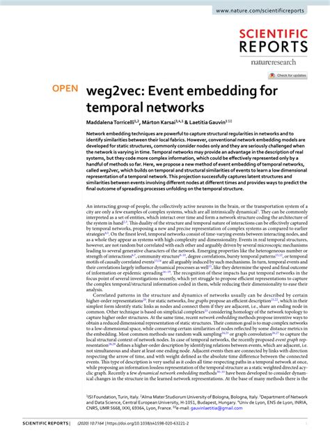 pdf weg2vec event embedding for temporal networks