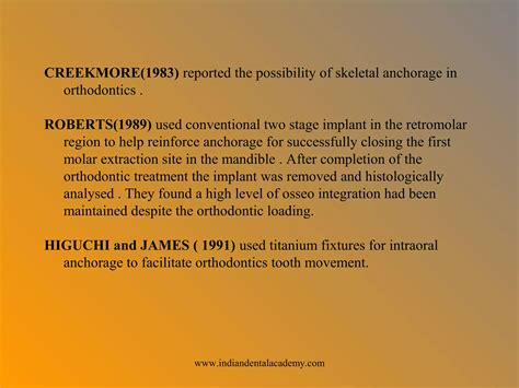 Implants In Orthodontics A Paradigm Shift Certified Fixed Orthodontic Courses By Indian Dental