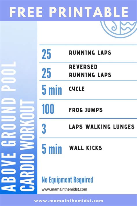 45 Minute Water Aerobics Routines Printable Printable Word Searches