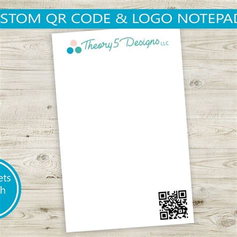 Custom Large Notepad Etsy