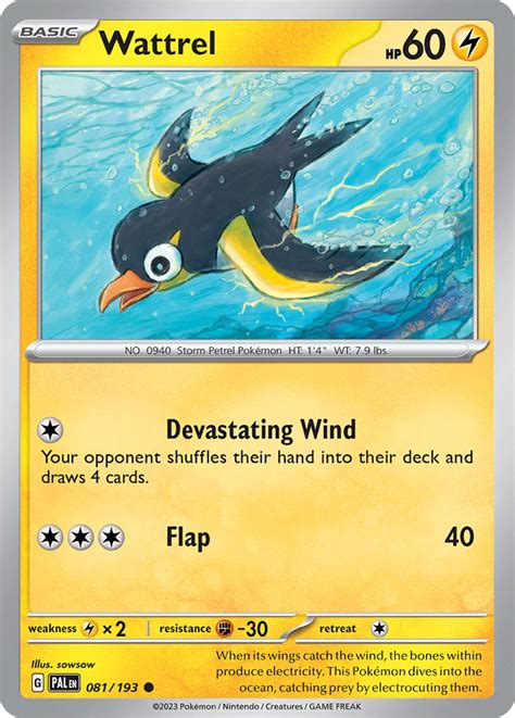 Wattrel · Paldea Evolved Pal 081 ‹ Pkmncards