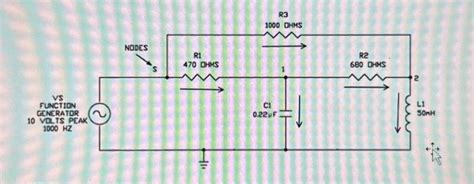 Solved Verify Kcl Is Satisfied At Node 1 And 2 Using The Chegg Com
