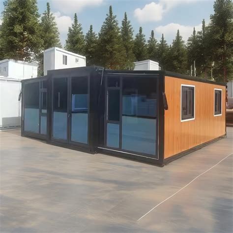 Luxury Industrial Style Prefab House Flat Pack Steel Container For
