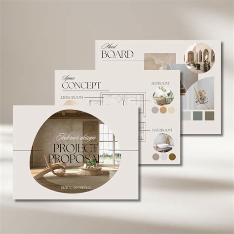 Interior Design Presentation Template Ffe Finishes Concept Mood Board