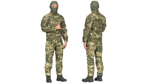 3d Model Russian Soldier Pmc Character Vr Ar Low Poly Cgtrader