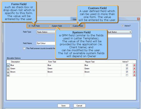 GPM NZ Support Centre Available Fields For Custom Forms