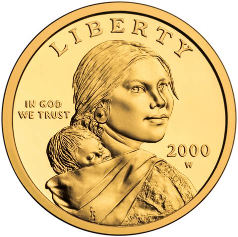 SACAGAWEA Golden Dollar Coin Ring Coins4Fashion