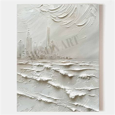 Burj Khalifa Abstract Texture Painting White Burj Khalifa City Texture
