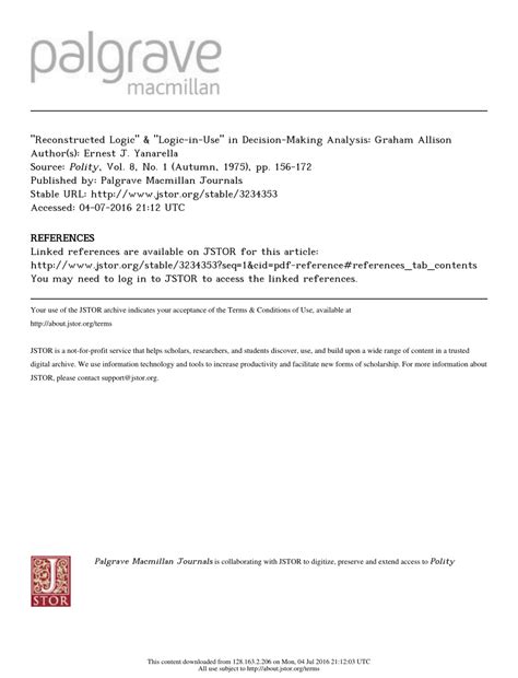 pdf reconstructed logic and logic in use in decision making