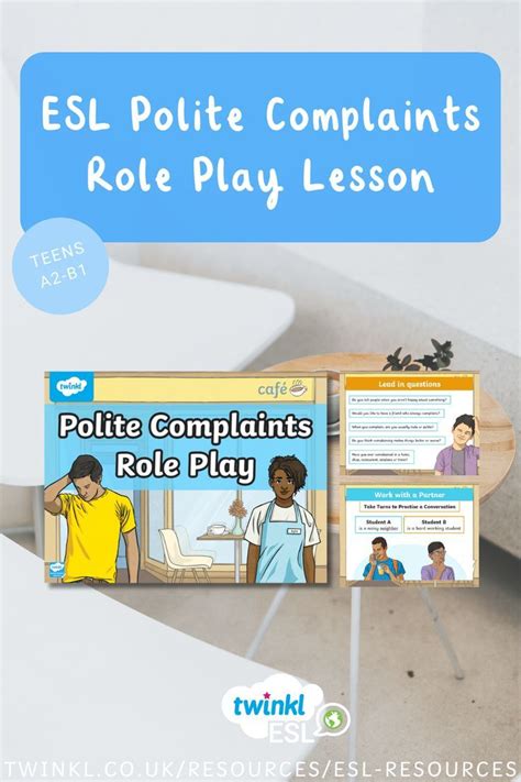 ESL Polite Complaints Role Play Lesson