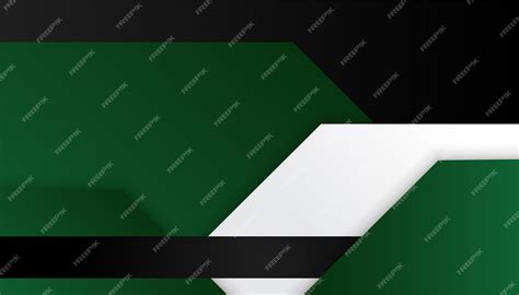 명함 프레 젠 테이 션 배경 소책자 브로셔 인증서 템플릿 배경 및 배너에 대 한 현대 간단한 3d 짙은 녹색 검은 추상 배경 디자인 프리미엄 벡터