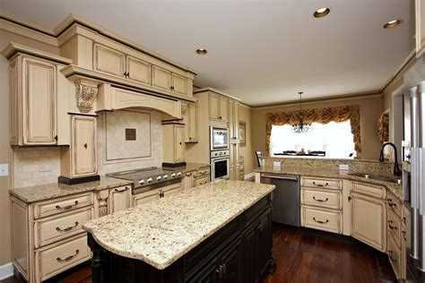 Antique White Kitchen Cabinets With Black Glaze Cabinets Matttroy