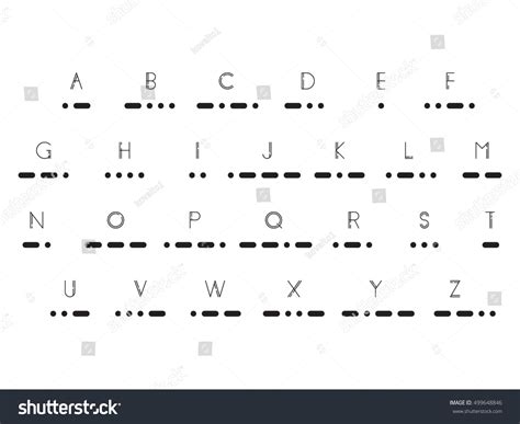 Morse Code Vector Illustration Eps Stock Vector Royalty Free Shutterstock