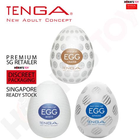 Tenga Egg Bundle Of 3 Wavy Silky Thunder Shiny Crater Sex Travel Mini