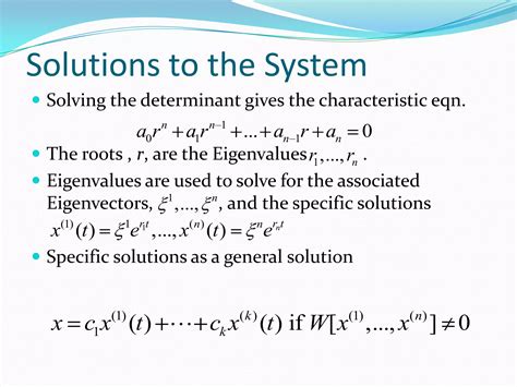 Systems Of Differential Equations Pptx