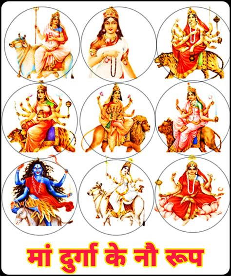 मां दुर्गा के नौ रूप Maa Durga Ke 9 Roop With Name Images