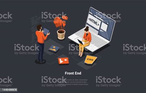 개발의 프론트 엔드와 백엔드 반응 형 웹 디자인 웹 사이트 인터페이스 코딩 및 프로그래밍 새로운 시작 또는 프로젝트에서 작업하는