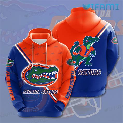 Florida Gators Hoodie 3d Orange Blue Logo Gators T Bluefink