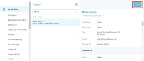 People Admin Screen Chrome River Help Center