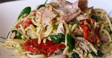 The Hungry Excavator Easy Basil Pesto Pasta Recipe