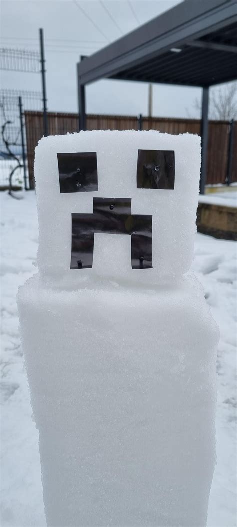 Made A Snow Creeper Whit My Cousin Rminecraft