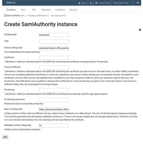 SAML Plone Integration Tutorial With Auth Quintagroup