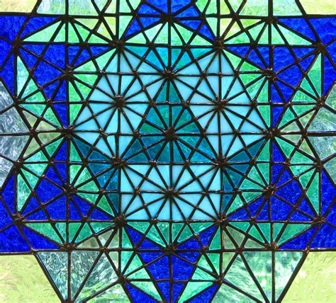 Stained Glass Isotropic Vector Matrix Art4infinity