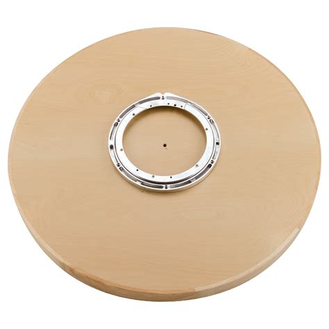 REV A SHELF Wood Full Circle Shelf Lazy Susan With Swivel Bearing Natural Maple Rev A