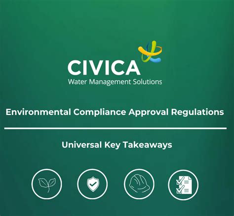 Environmental Compliance Approval Regulations Universal Key Takeaways