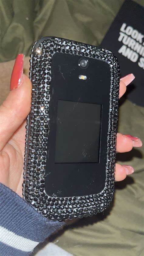Bedazzled Flip Phone Etsy