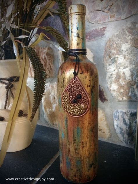 Aged Metallic Bottle Tutorial Creative Design