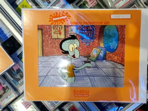 Spongebob Squarepants Original Production Cel Cell Animation Art Nm £