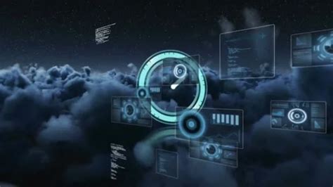 Animation Of Clock Scopes And Data Proc Stock Video Pond