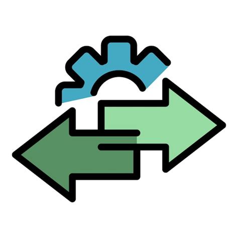 Premium Vector Gear Restructuring Icon Outline Gear Restructuring