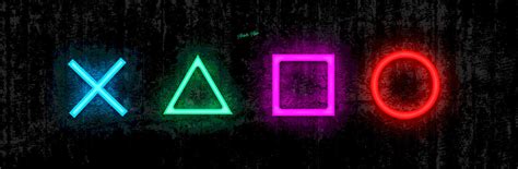 Neon Playstation 1 Buttons By Aysha1994raven On Deviantart