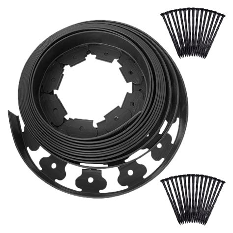 Landscape Edging Kit 33ft No Dig Plastic Garden Edging Border With 30