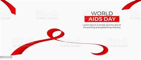 세계 에이즈의 날 배경 빨간색 지원 리본 배경입니다 세계 에이즈의 날과 전국 Hiv Aids 및 노화 인식의 달 12월에 대한