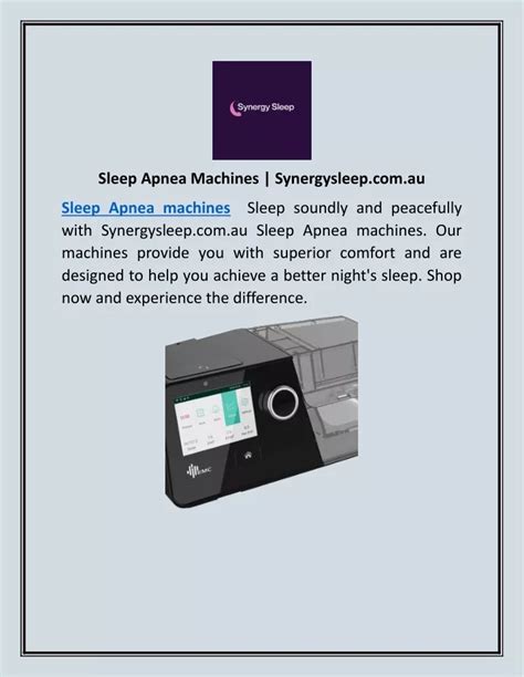 Ppt Sleep Apnea Machines Au Powerpoint