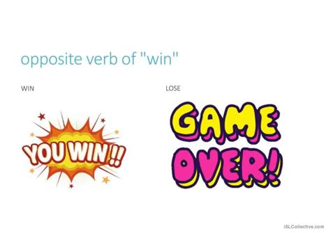 Opposite Verbs General Vocabulary English Esl Powerpoints