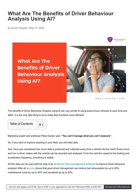 Ppt What Are The Benefits Of Driver Behaviour Analysis Using Ai Powerpoint Presentation Id