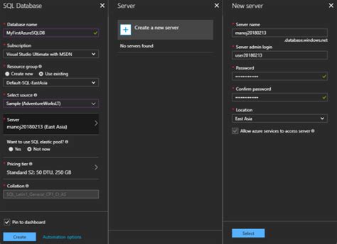 Create A New Azure Sql Database On Paas Step By Step Sql With Manoj