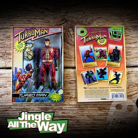 Turboman Action Figure Box Coin Jingle All The Way Ghost Patch